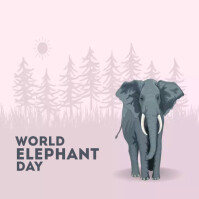 World Elephant Day Template | PosterMyWall