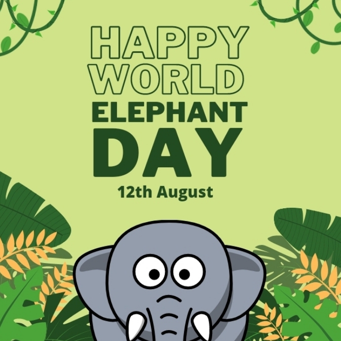 World Elephant Day template design | PosterMyWall