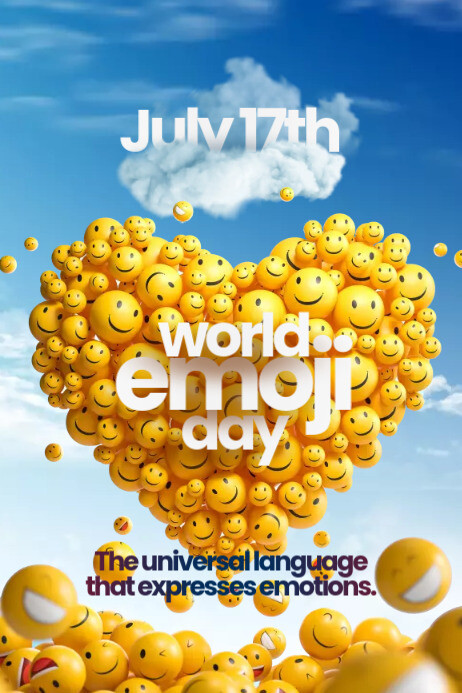 World Emoji Day Poster Template | PosterMyWall
