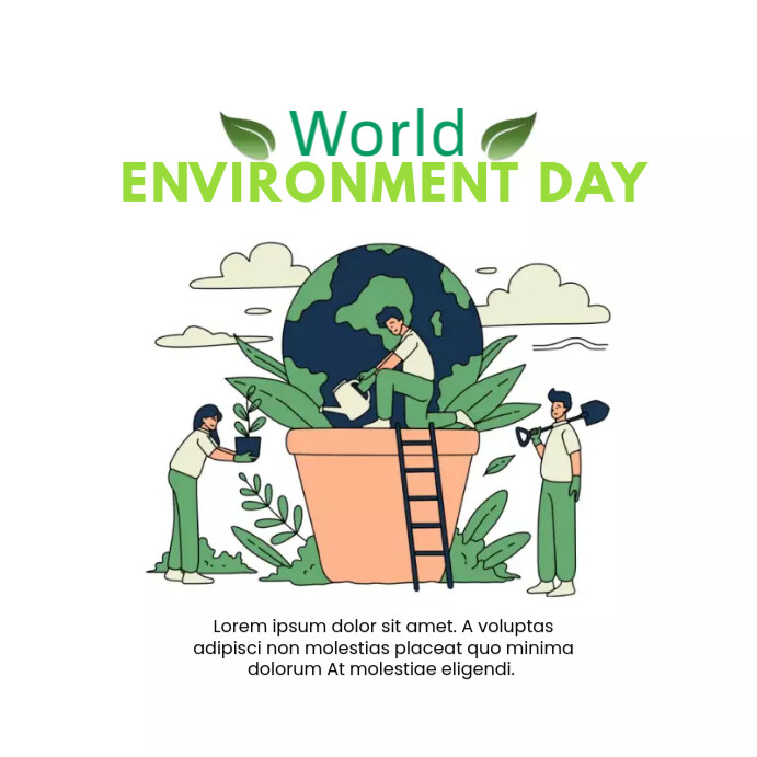 WORLD ENVIRONMENT DAY 5 JUNE Template | PosterMyWall