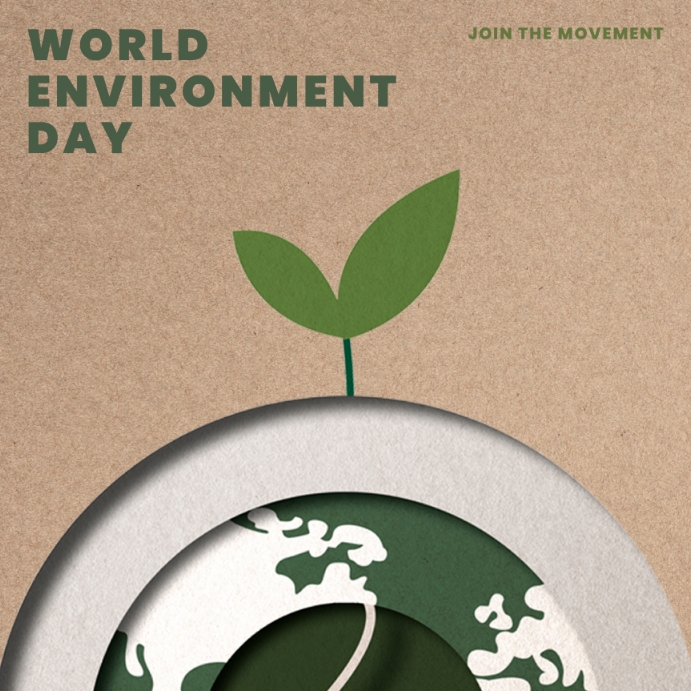 World environment day card papercraft Template | PosterMyWall