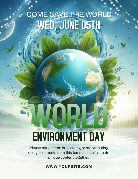 Modèle World Environment Day Flyer or Poster Templat | PosterMyWall