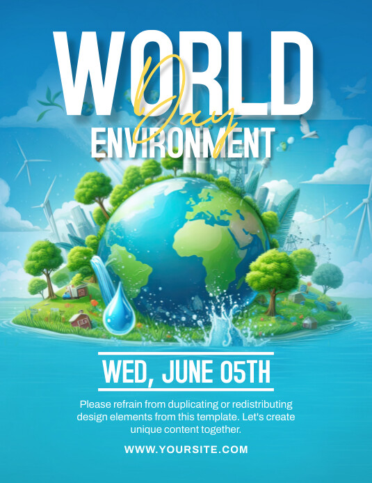 World Environment Day Flyer or Poster Templat Template | PosterMyWall