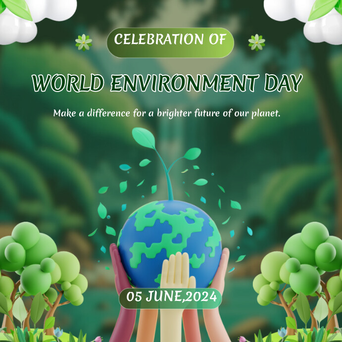 World Environment Day Instagram Post 2024 Template | PosterMyWall