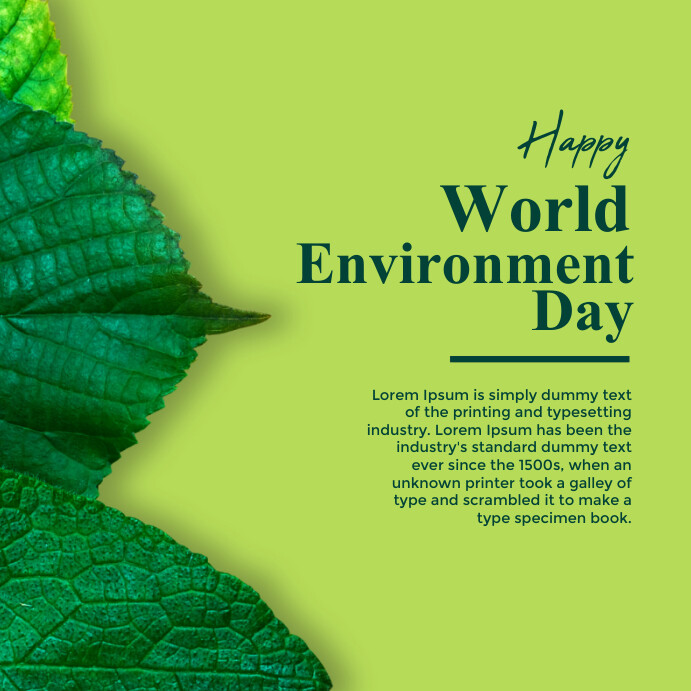 World Environment Day Instagram Post Templat | PosterMyWall