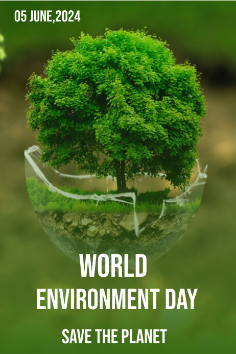 World Environment Day Poster Design 2024 Template | PosterMyWall