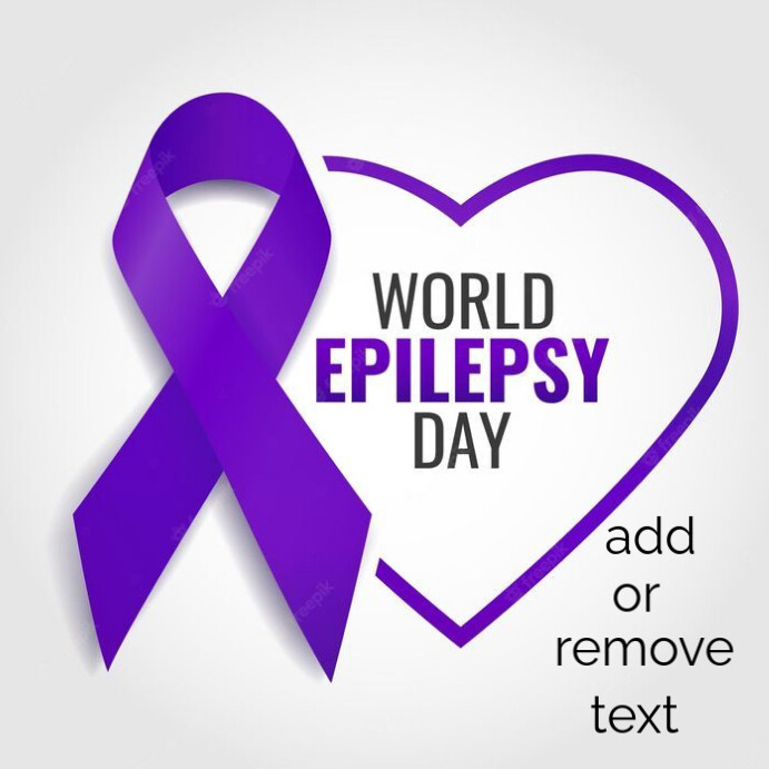Copy of World Epilepsy Day Awareness Purple Ribbon | PosterMyWall