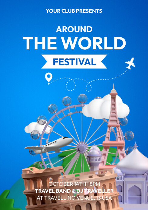 WORLD FESTIVAL Template | PosterMyWall