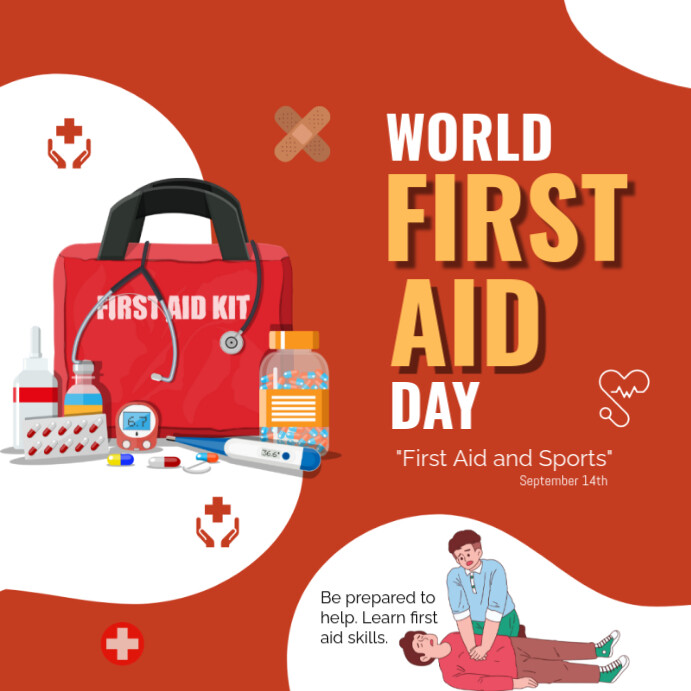 World First Aid Day Template | PosterMyWall