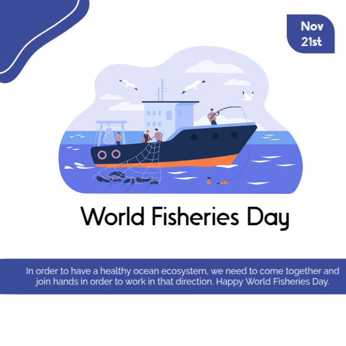 Modèle world fisheries day | PosterMyWall