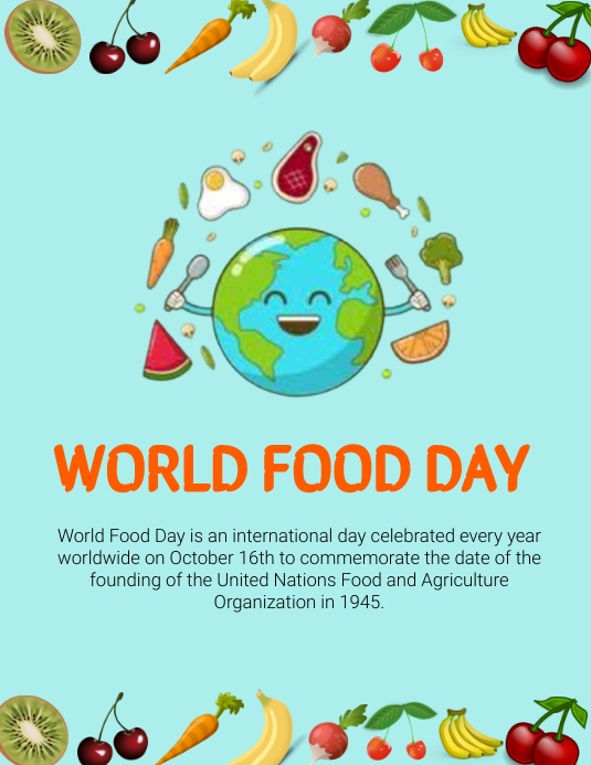 World Food Day Flyer Template. (1) | PosterMyWall