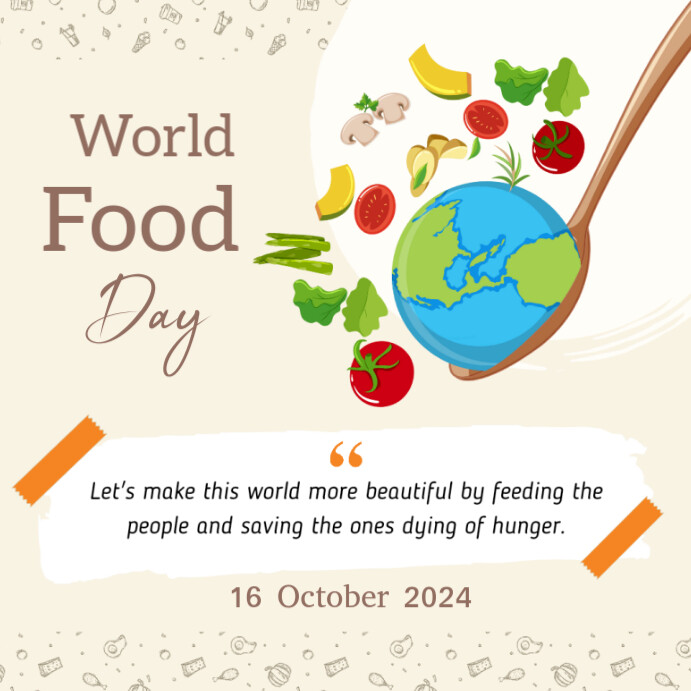 World Food Day template online greeting cards | PosterMyWall