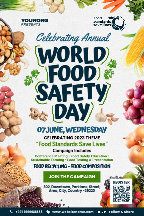 Copy of World Food Safety Day Celebration Template | PosterMyWall