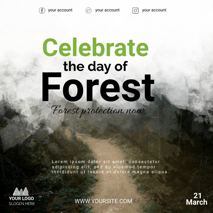 WORLD FOREST DAY INSTRAGRAM TEMPLATE | PosterMyWall