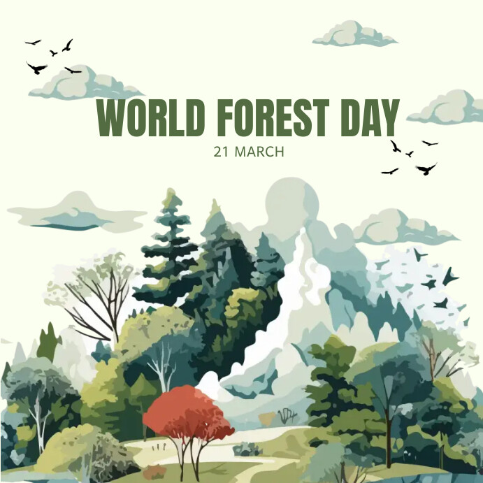 world forest day poster Template | PosterMyWall