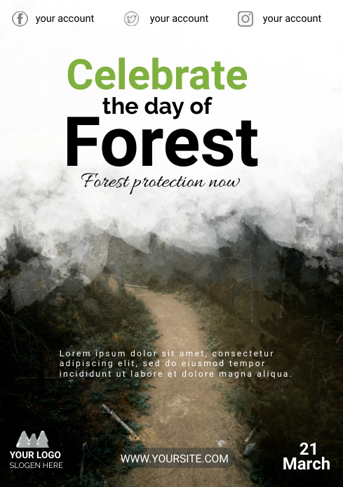 WORLD FOREST DAY TEMPLATE | PosterMyWall