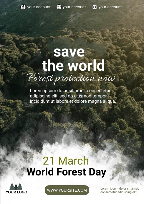 WORLD FOREST DAY TEMPLATE | PosterMyWall