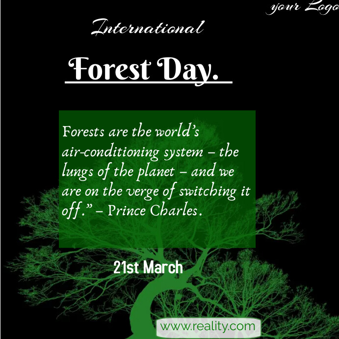World forest day template | PosterMyWall