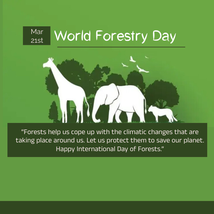 world forestry day Template | PosterMyWall