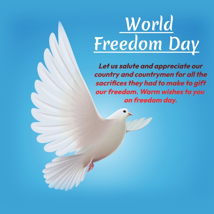 world freedom day Template | PosterMyWall