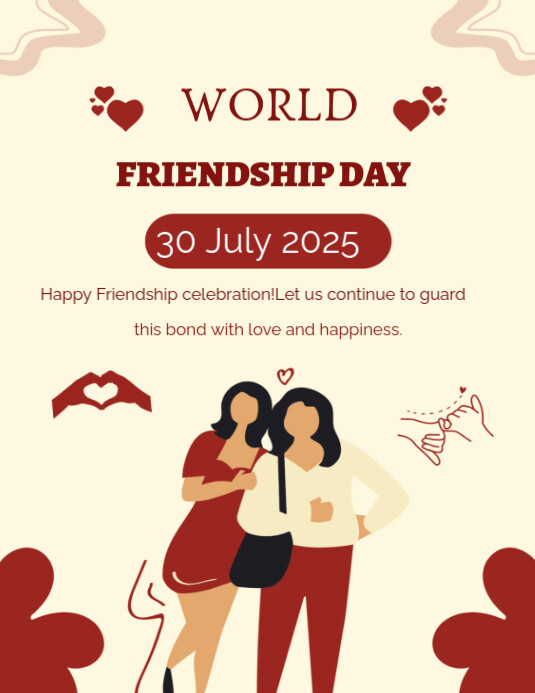 Copy of World friendship day flyer | PosterMyWall