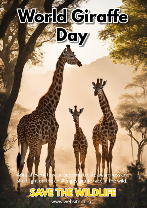 World Giraffe Day Template | PosterMyWall