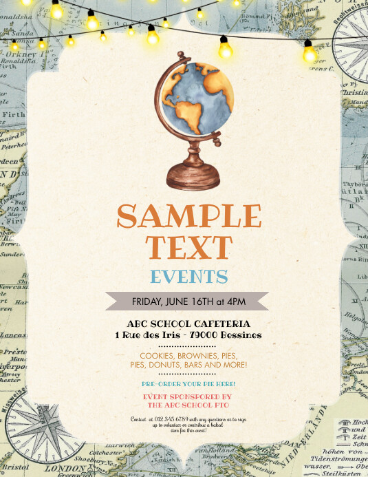 World Globe Theme Flyer Flyer (us Letter) Template | PosterMyWall