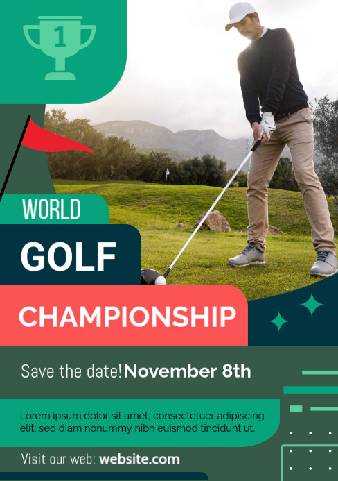 world golf CHAMPIONSHIP Template | PosterMyWall