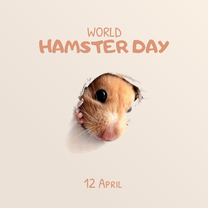 Copy of World Hamster Day Instagram Post | PosterMyWall