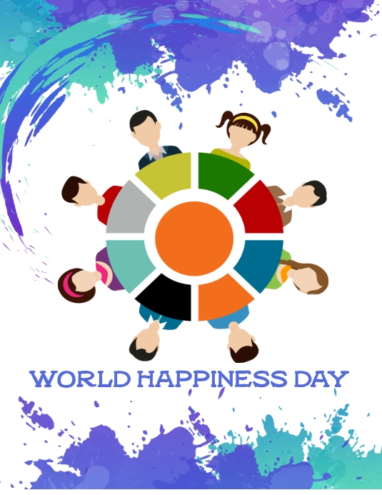 Copy of World happiness day, welcome happiness | PosterMyWall