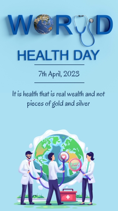 World health day, happy health day Template | PosterMyWall