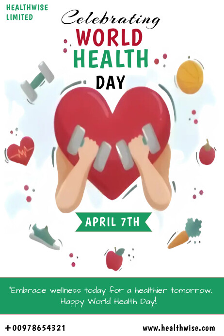 World Health Day 4 Template | PosterMyWall