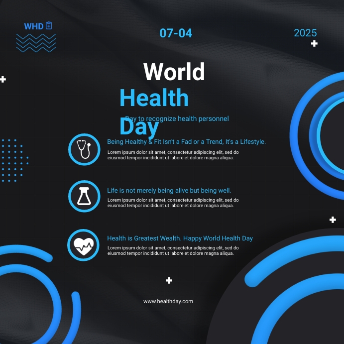 World Health Day Event Ad Template | PosterMyWall