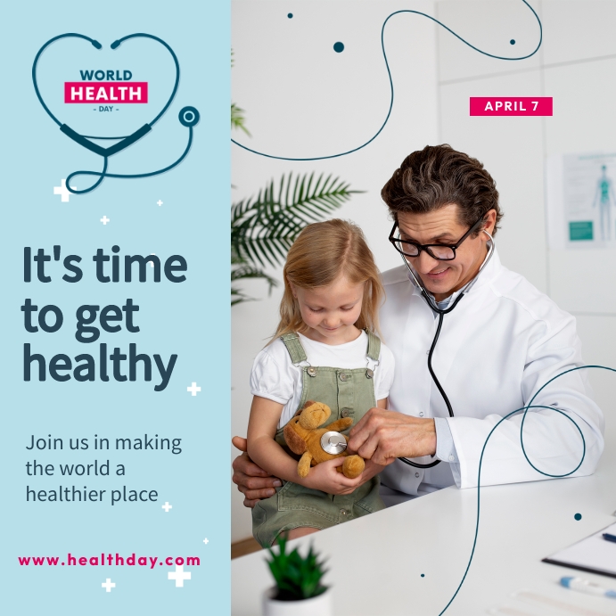 World Health Day Event Ads Template | PosterMyWall
