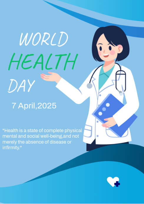 Plantilla de World health day flyer design template | PosterMyWall