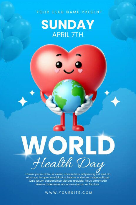 World Health Day Flyer or Poster template | PosterMyWall