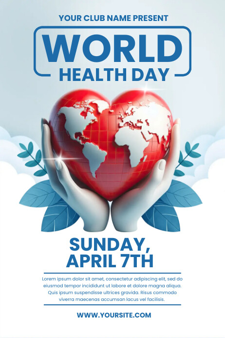 World Health Day Flyer or Poster template | PosterMyWall