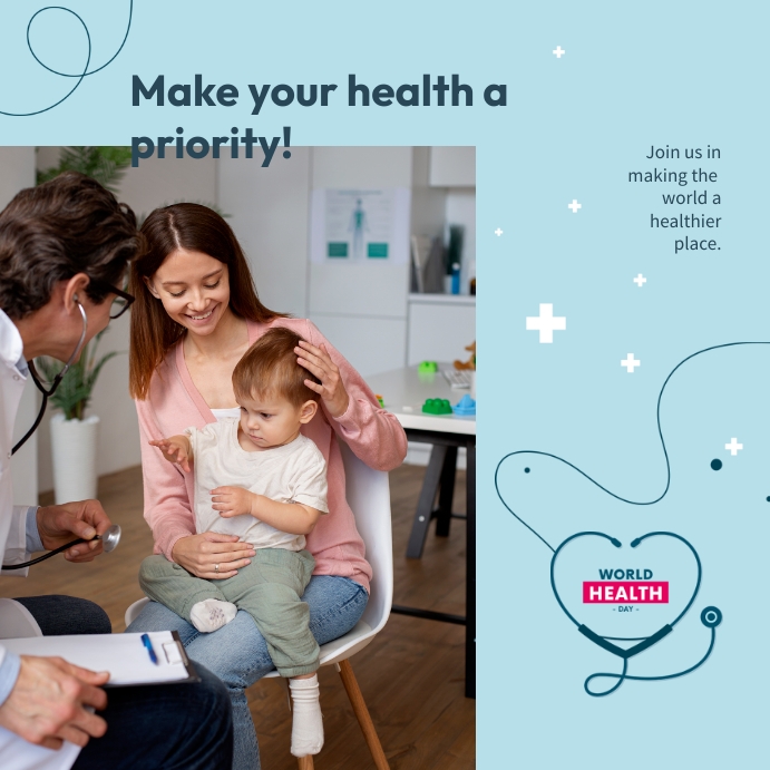World Health Day Instagram Ads Template | PosterMyWall
