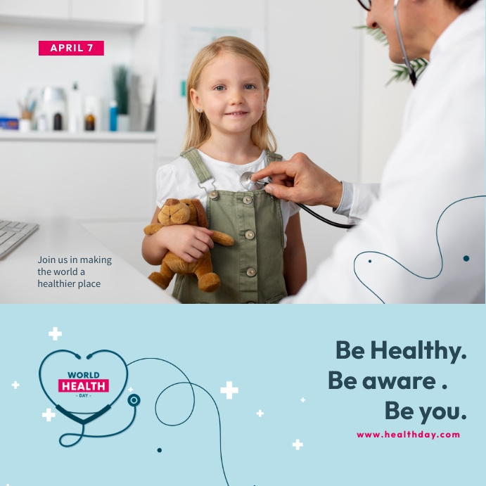 World Health Day Instagram Template Ads | PosterMyWall