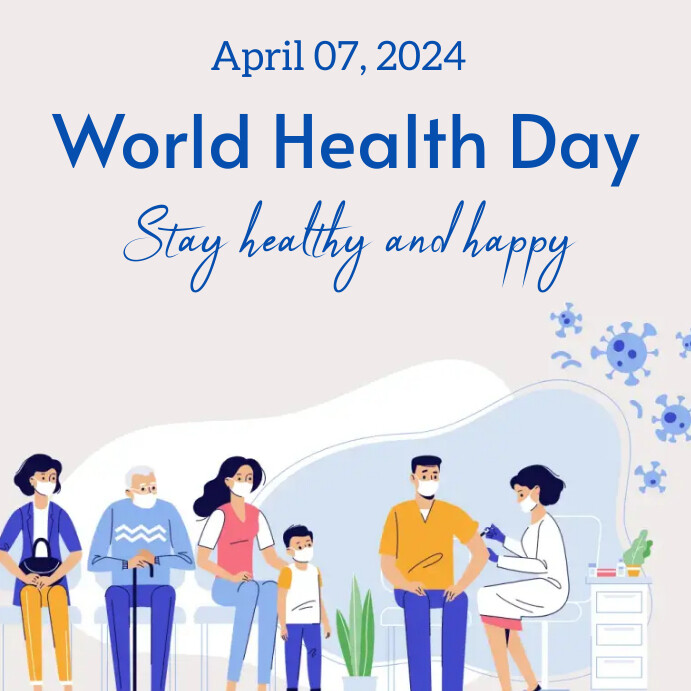 World Health Day online greeting card 2024 Template | PosterMyWall
