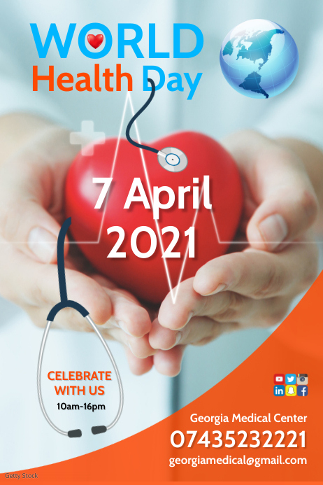 World Health Day poster Template | PosterMyWall