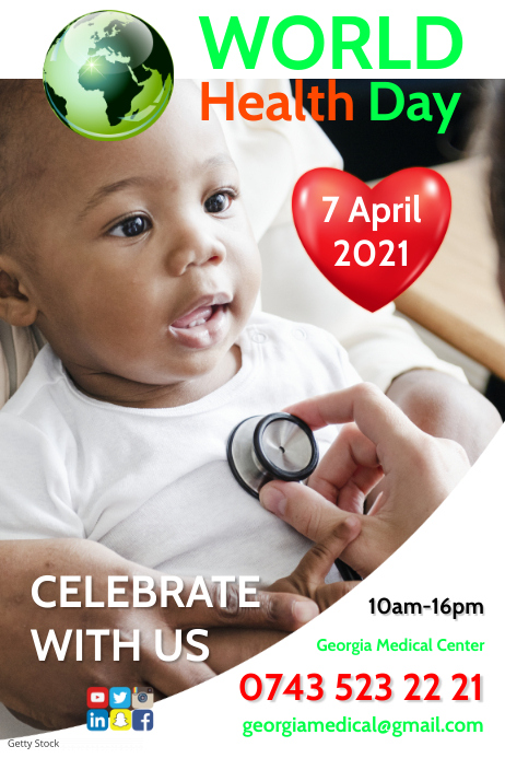 World Health Day poster Template | PosterMyWall
