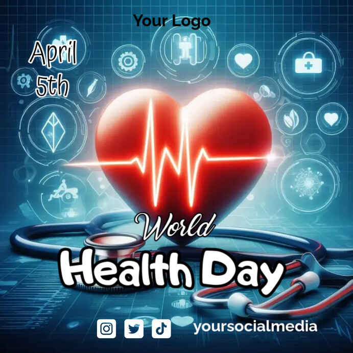 World Health Day Poster Template | PosterMyWall
