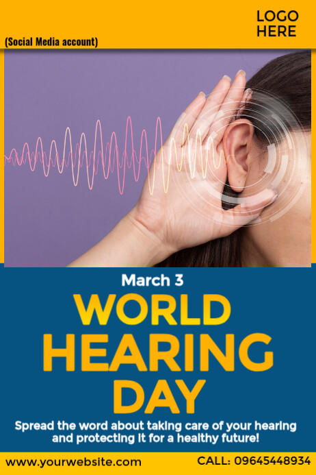 world hearing day event Template | PosterMyWall