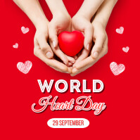 World heart day design flyer Template | PosterMyWall