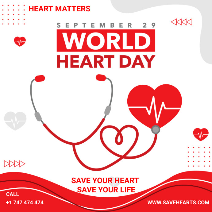 World Heart Day Template | PosterMyWall