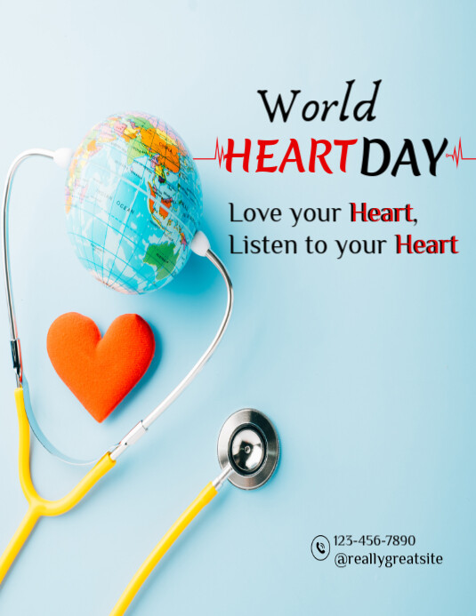 World Heart Day Flyer 2024 Template | PosterMyWall
