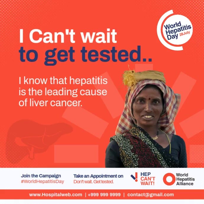 World Hepatitis Day Campaign Post Template | PosterMyWall