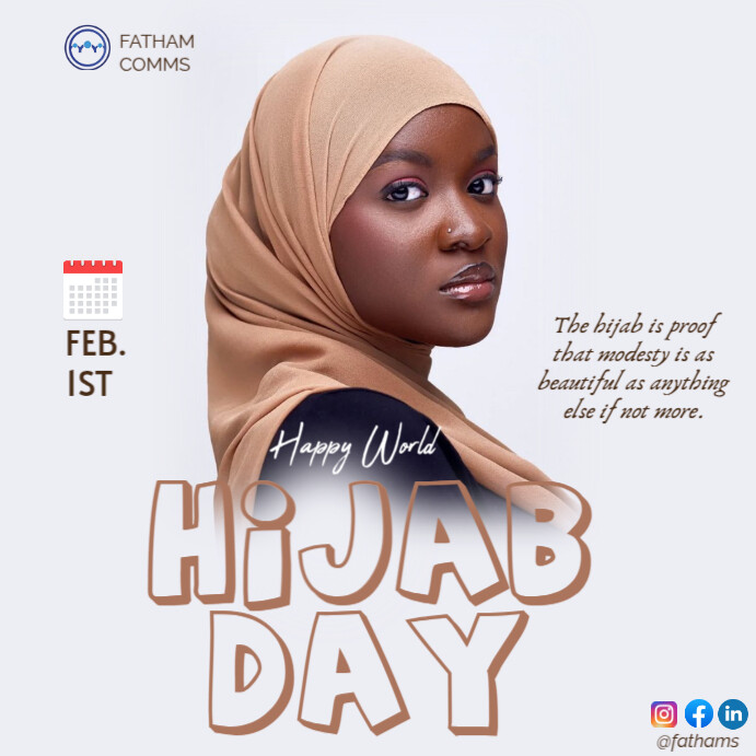 World Hijab Day Template | PosterMyWall