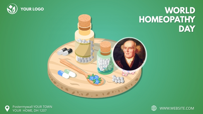 World Homeopathy Day Facebook share Template | PosterMyWall